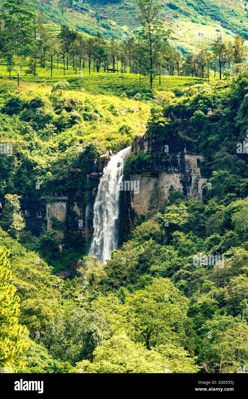 Upper Ramboda Falls, near Nuwara Eliya, Sri Lanka Stock Photo - Alamy