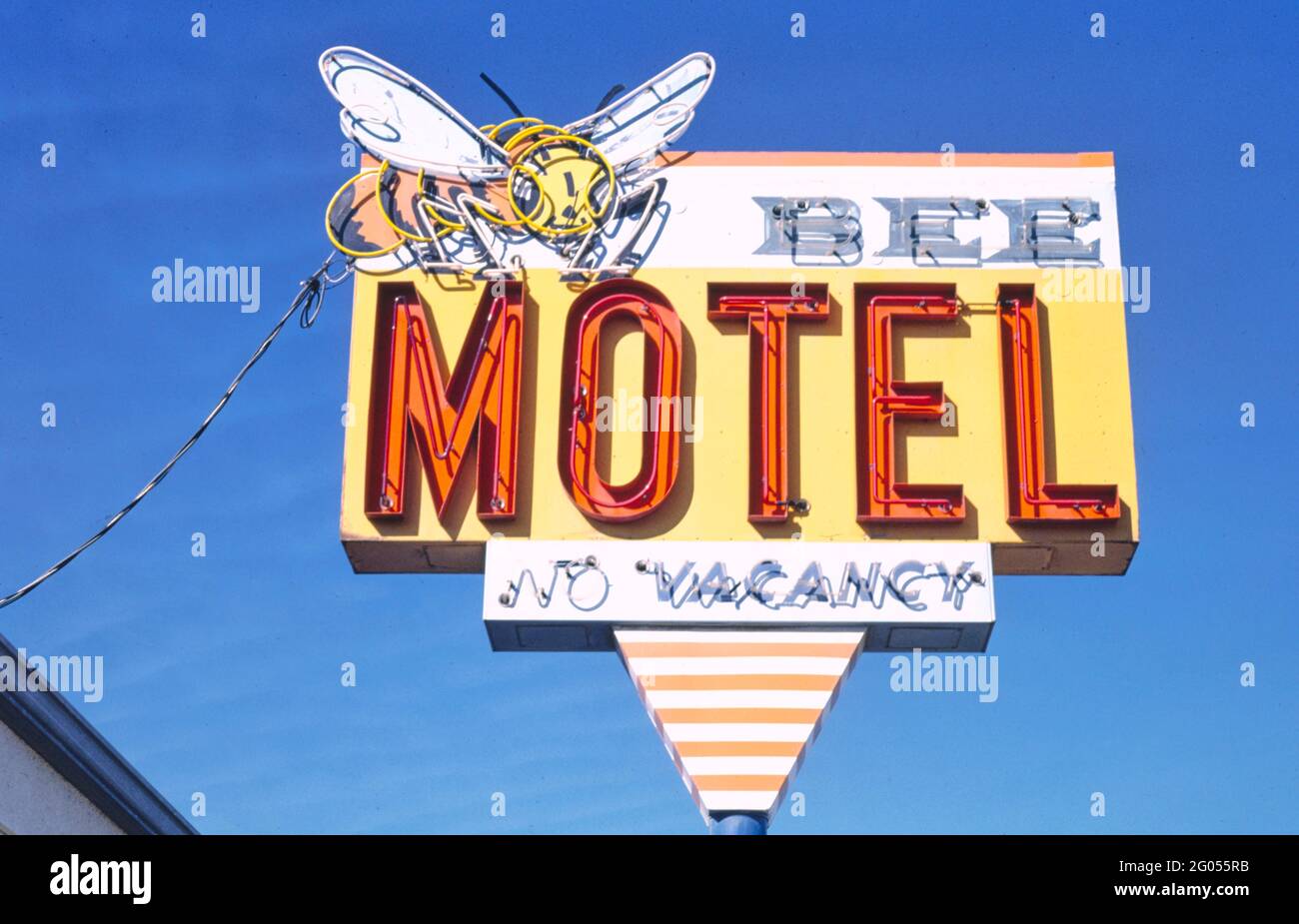 1980s United States - Bee Motel sign, Route 2, Havre, Montana 1987 ...