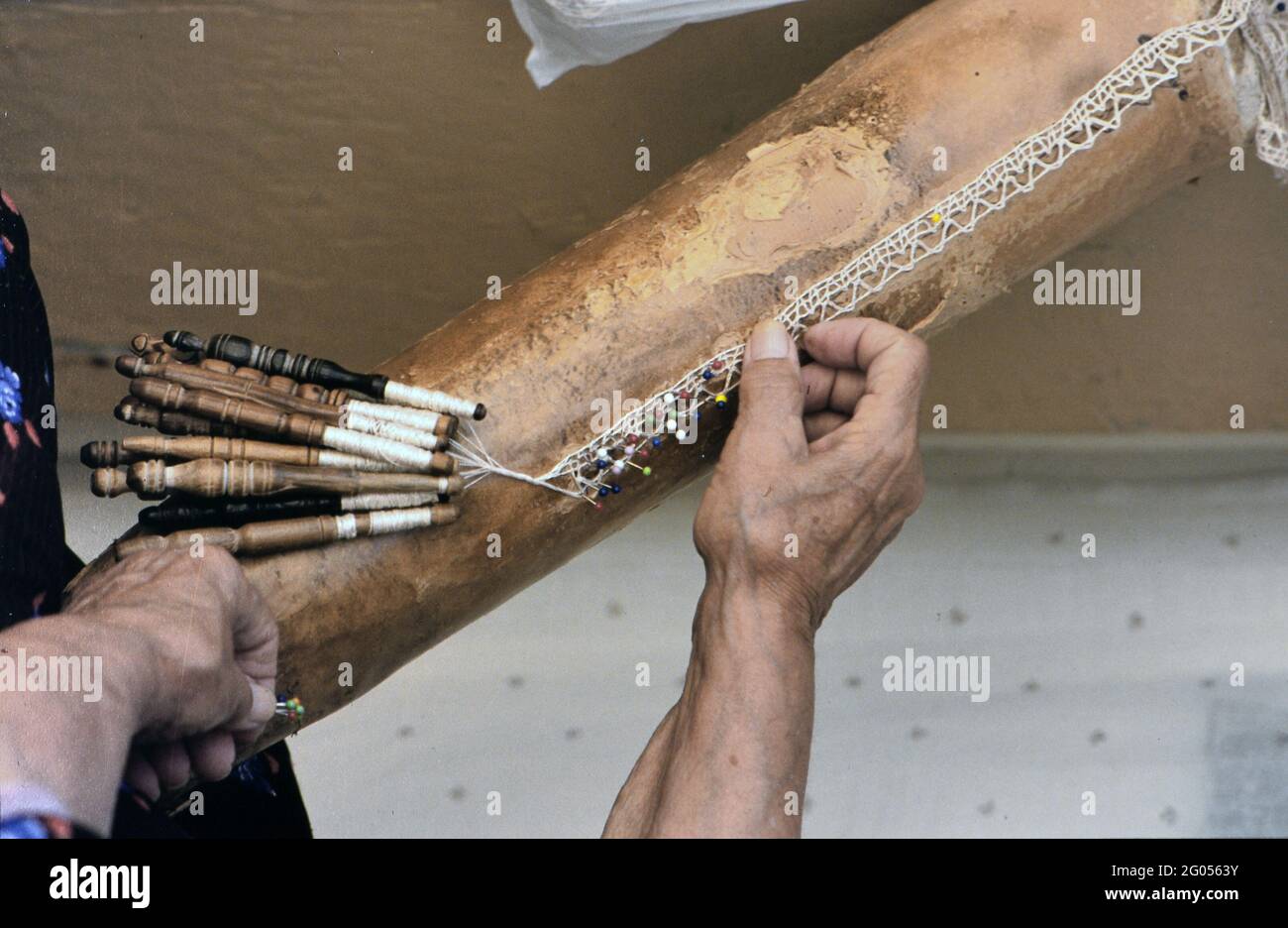 Gozo malta lace making hi-res stock photography and images - Alamy