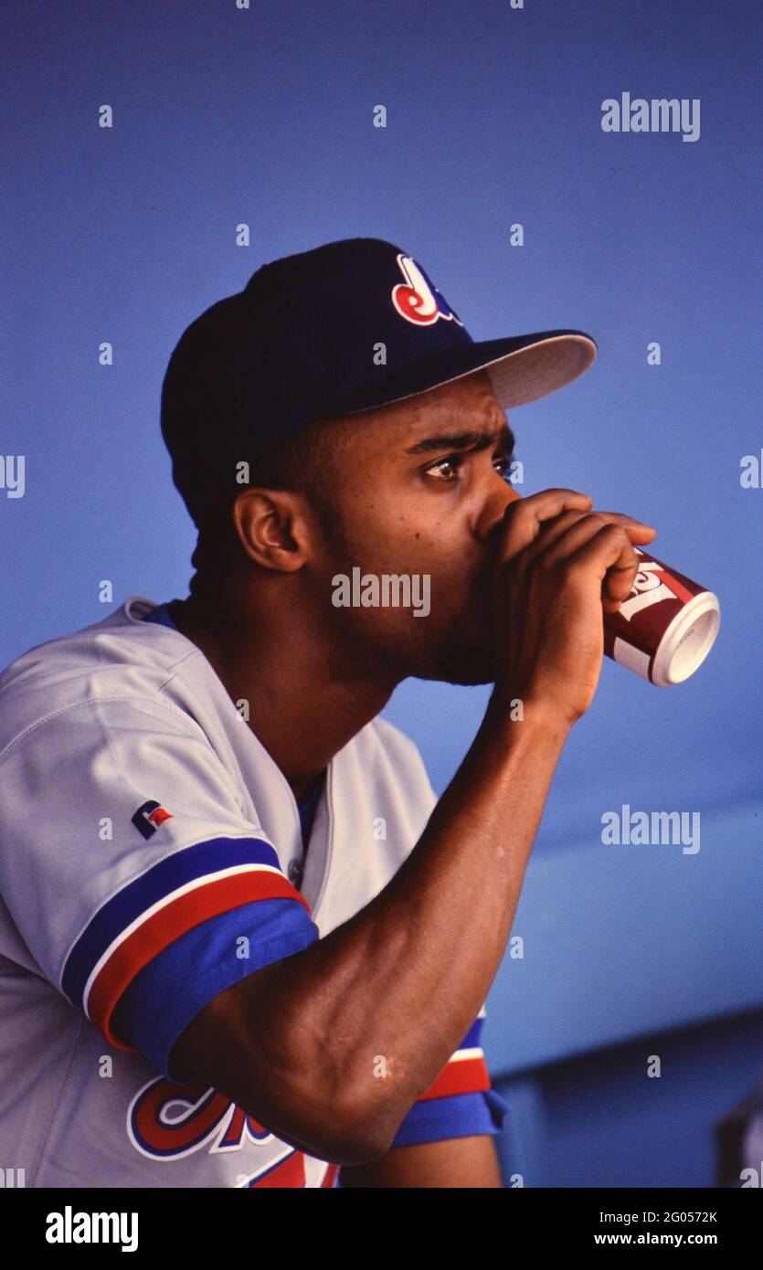Montreal Expos baseball player Delino DeShields -- Please credit ...