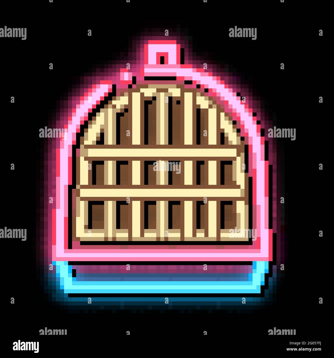 Neon cage Stock Vector Images - Alamy