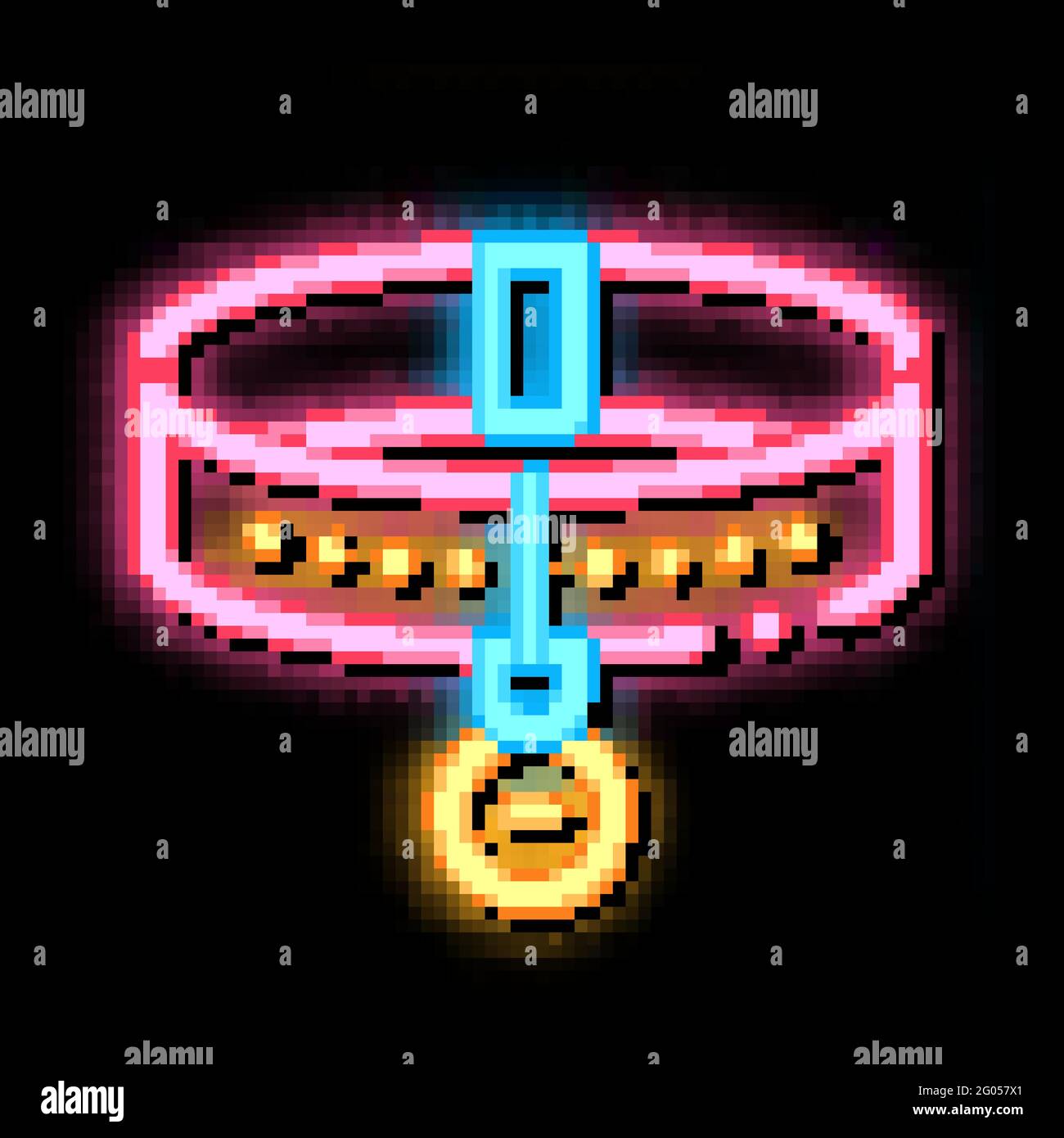 Collar neon glow icon illustration Stock Vector Image & Art - Alamy