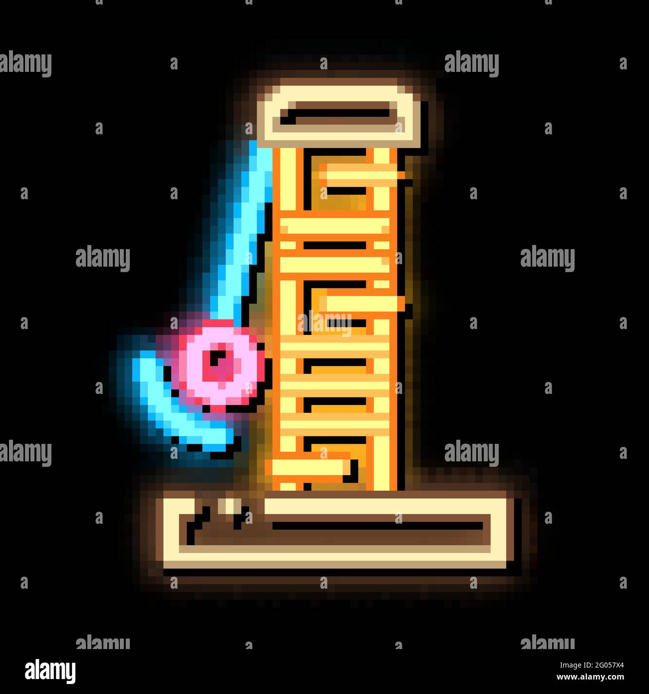 Claws Clapper neon glow icon illustration Stock Vector Image & Art - Alamy