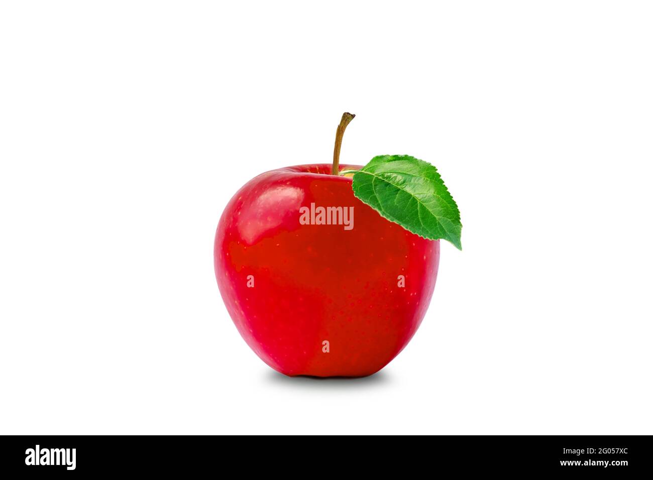 Red apple isolated on white background and clipping path Stock Photo ...