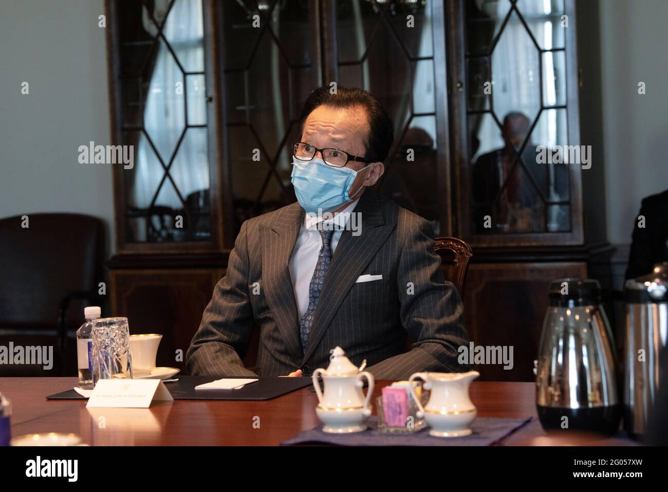 Reportage: Japanese National Security Advisor Shigeri Kitamura delivers ...