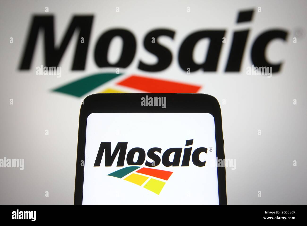 Ukraine. 31st May, 2021. In this photo illustration the Mosaic Company ...