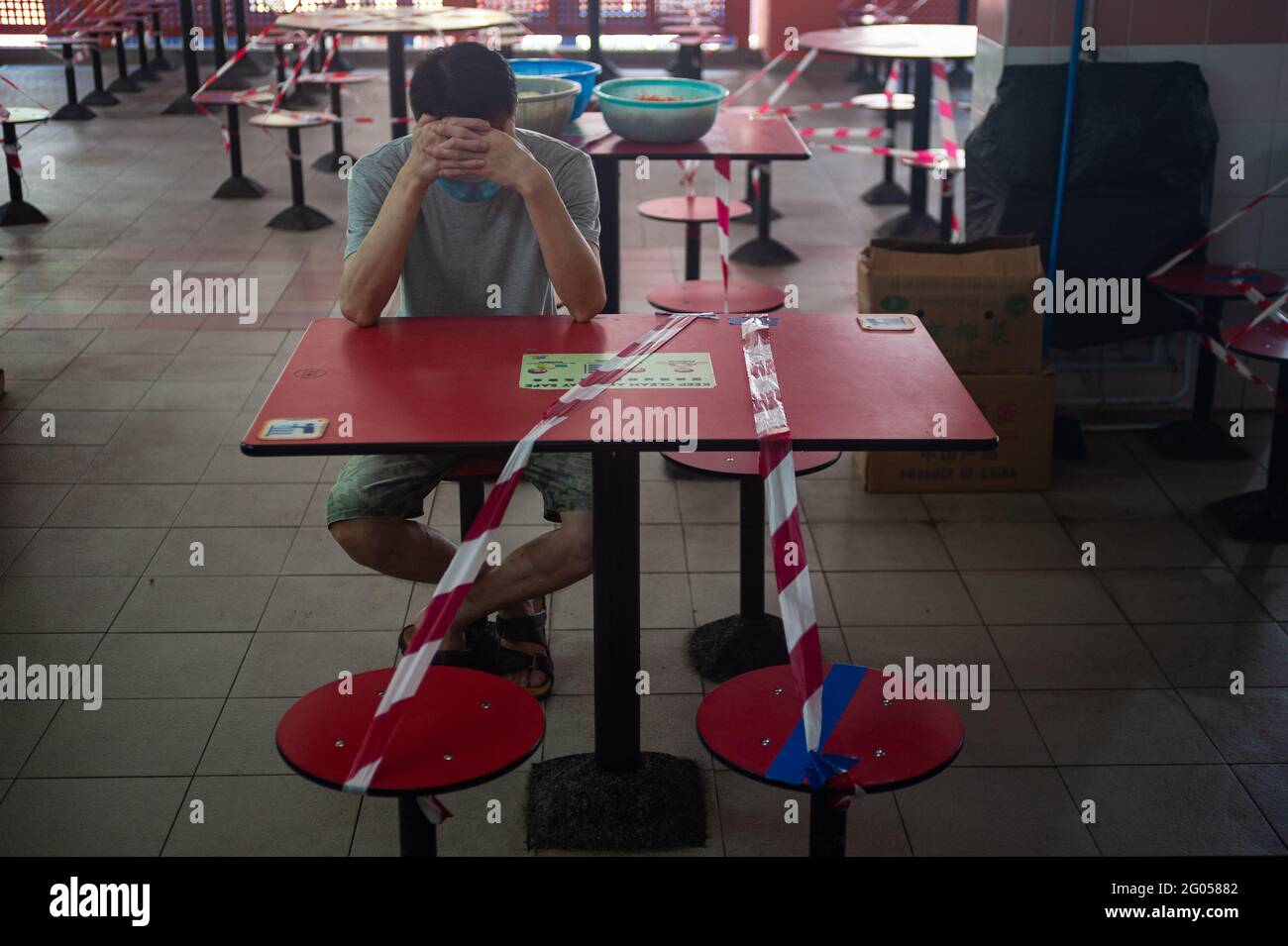 Food table restaurant interior mask hi-res stock photography and images ...