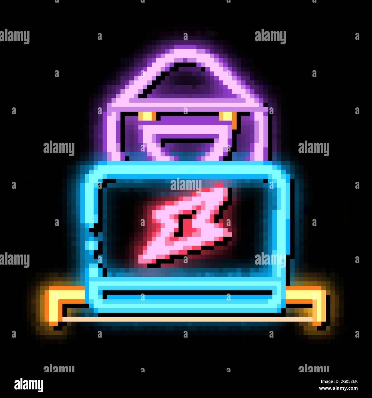 Hacker neon glow icon illustration Stock Vector Image & Art - Alamy