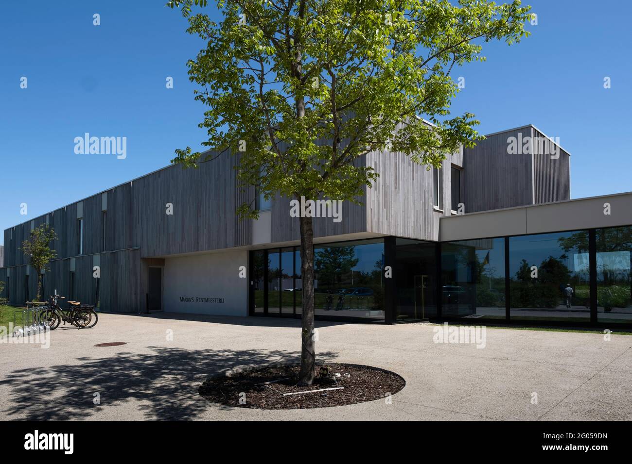 Facade with entrance of modern Hotel 'Martin's Rentmeesterij' next to ...