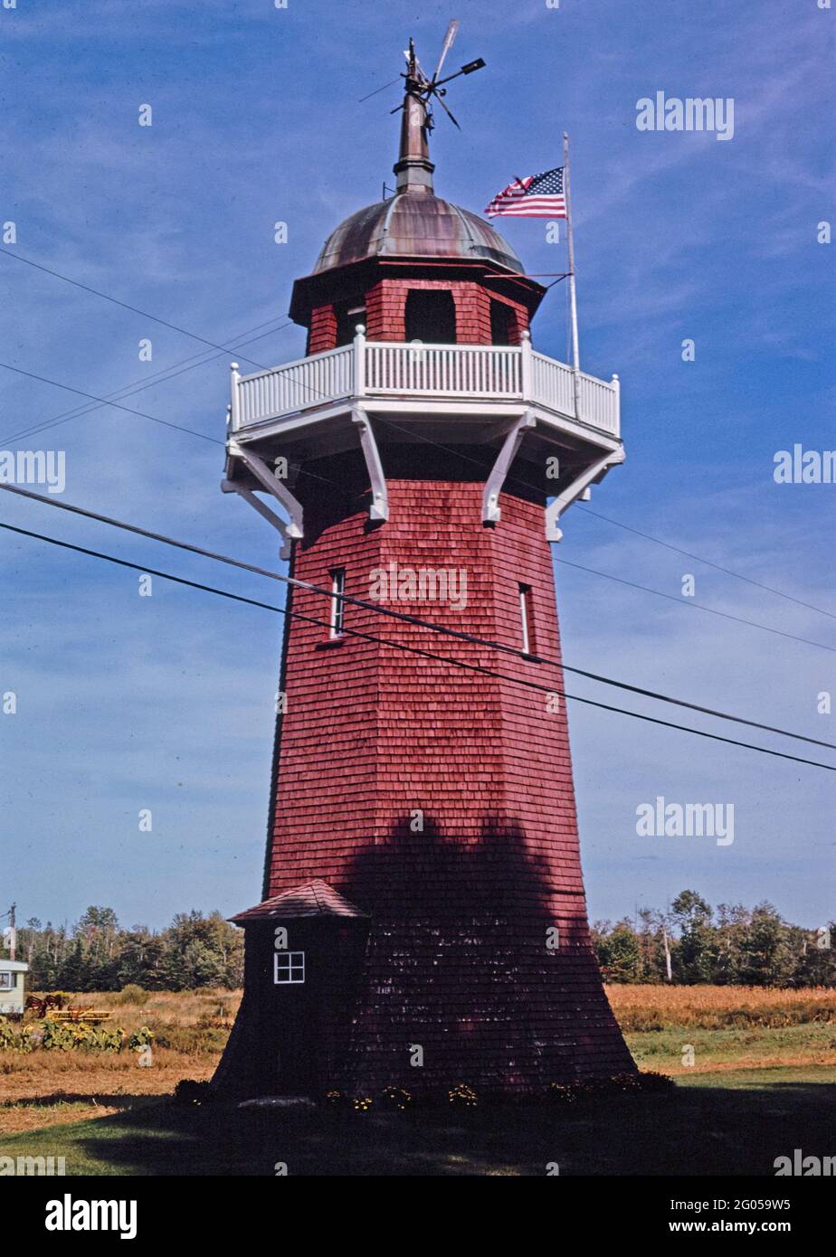 1990s America - Tower, North Anson, Maine 1995 Stock Photo - Alamy