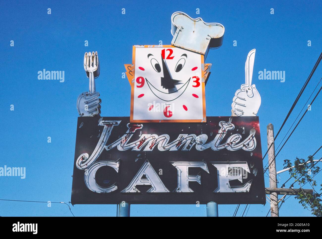 Jimmys cafe sign hi-res stock photography and images - Alamy