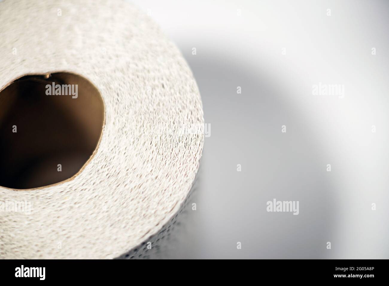 Tissue roll in top view.texture of white tissue paper background with ...