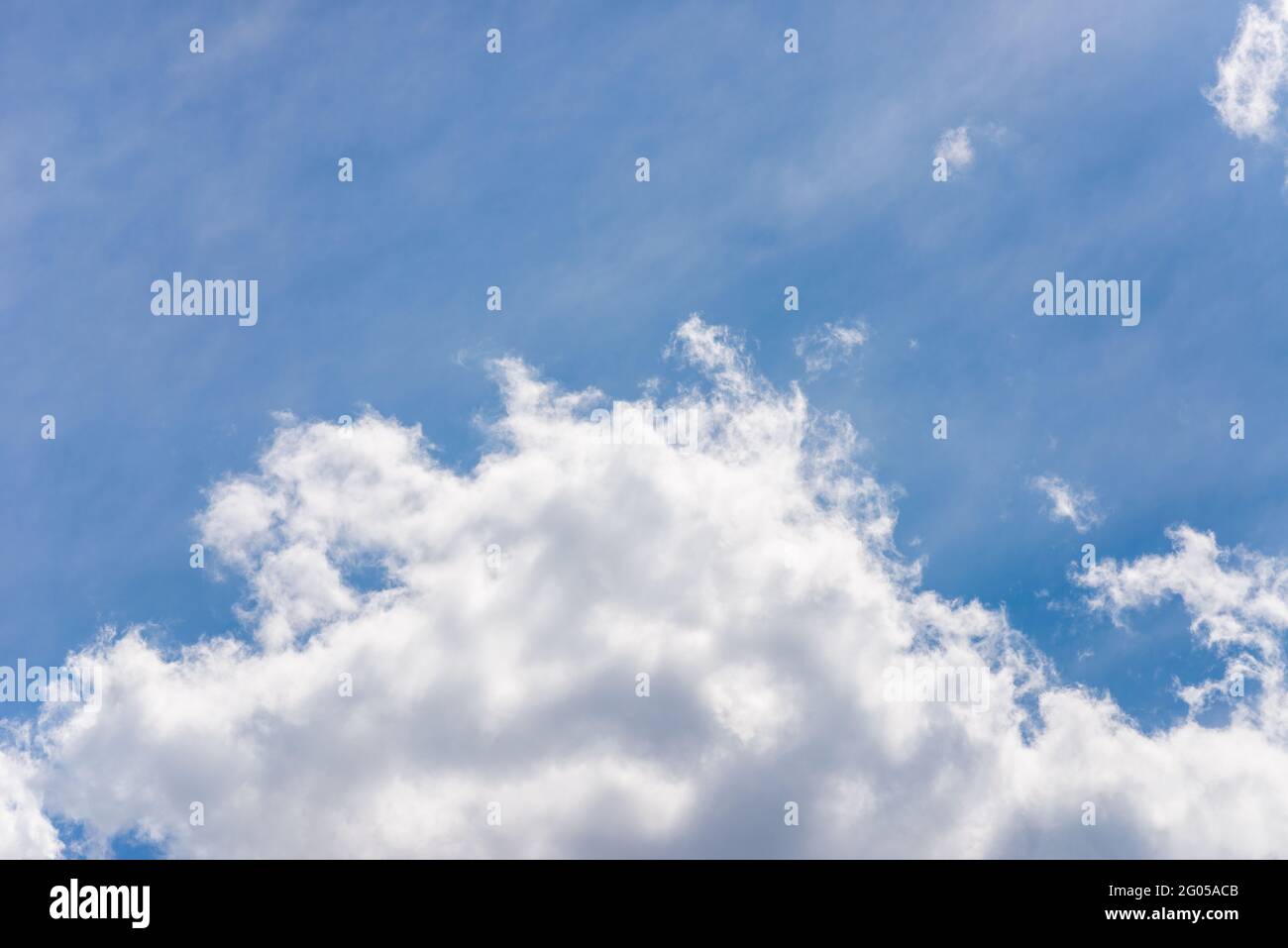 beautiful sparse clouds in the blue sky.Cloudscape. Blue sky and white ...
