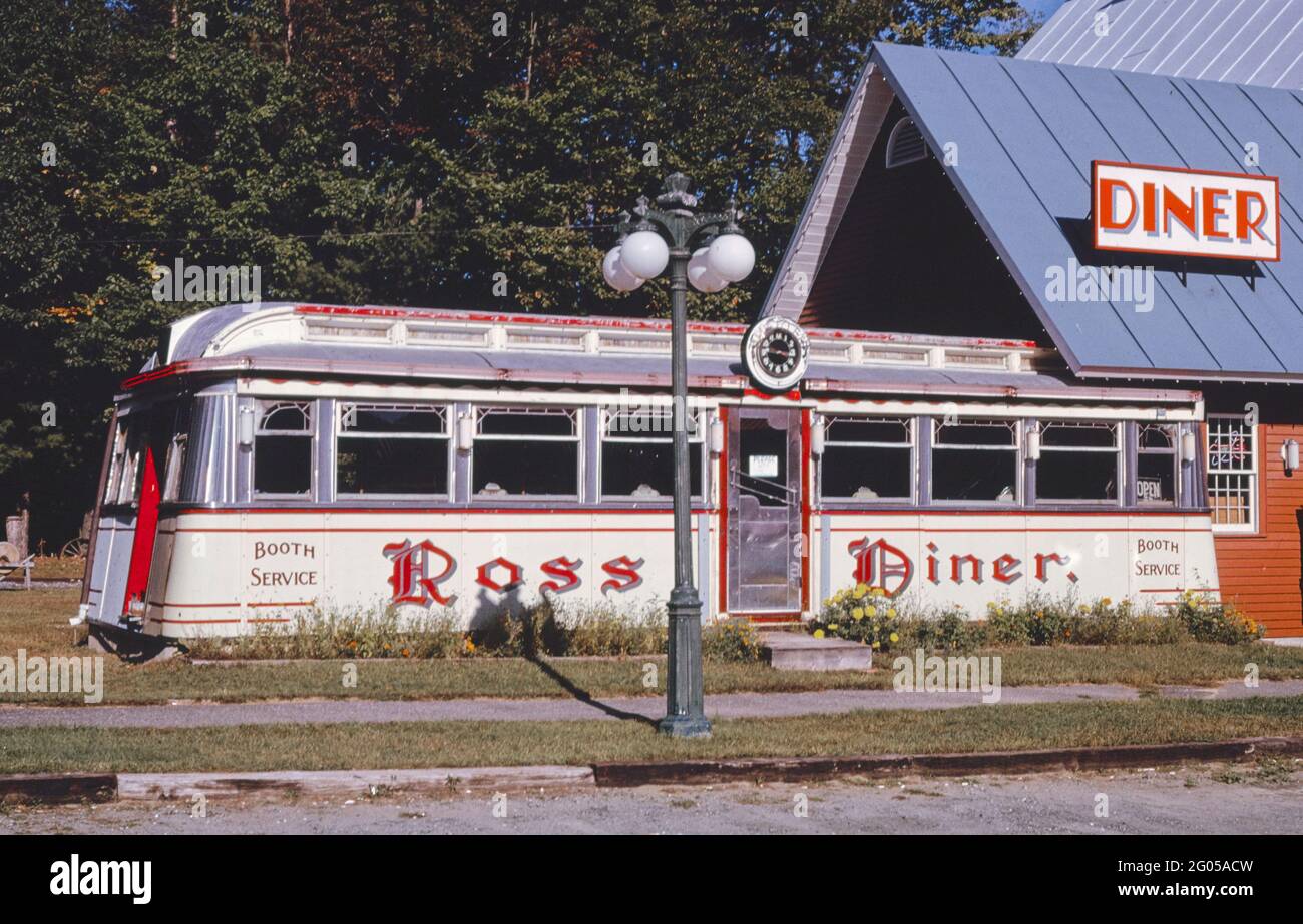 1990s America - Ross Diner, Quechee, Vermont 1995 Stock Photo - Alamy