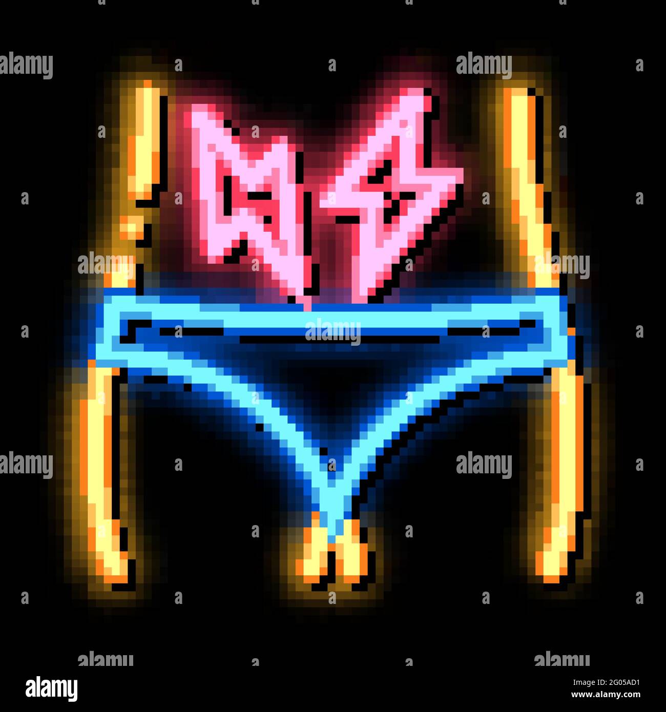 Lower Abdominal Pain neon glow icon illustration Stock Vector Image & Art - Alamy