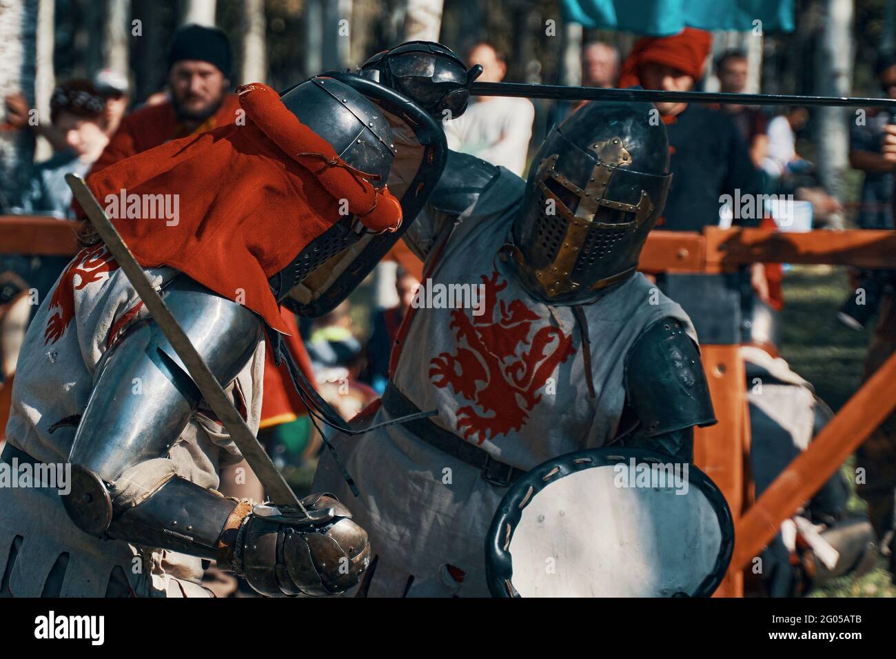 Reconstruction of historical events. Festival of jousting tournaments ...