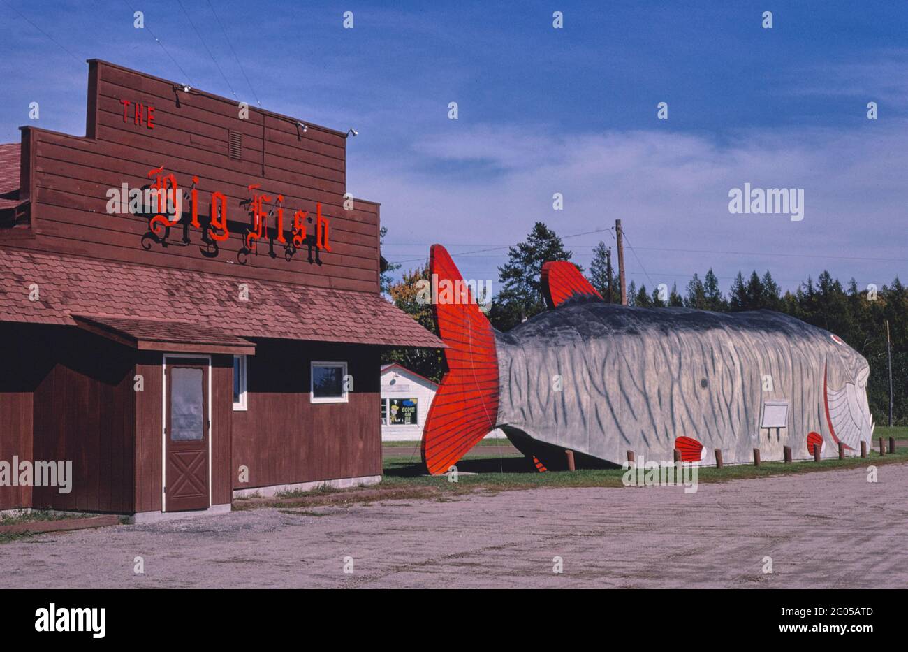 1980s America - Big Fish Supper Club, Bena, Minnesota 1980 Stock Photo ...