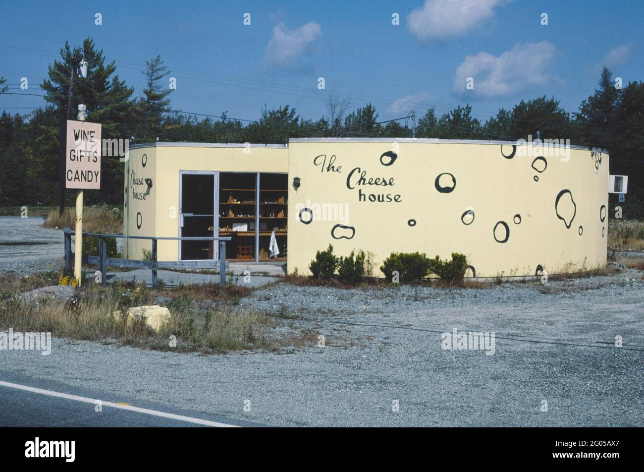 1980s America - Cheese House, Trenton, Maine 1984 Stock Photo - Alamy
