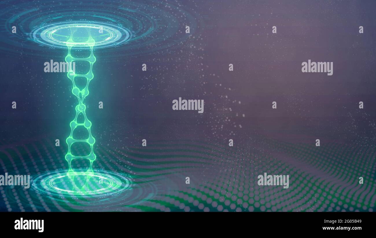 cg medical 3D illustration, helix molecule rendered background Stock ...