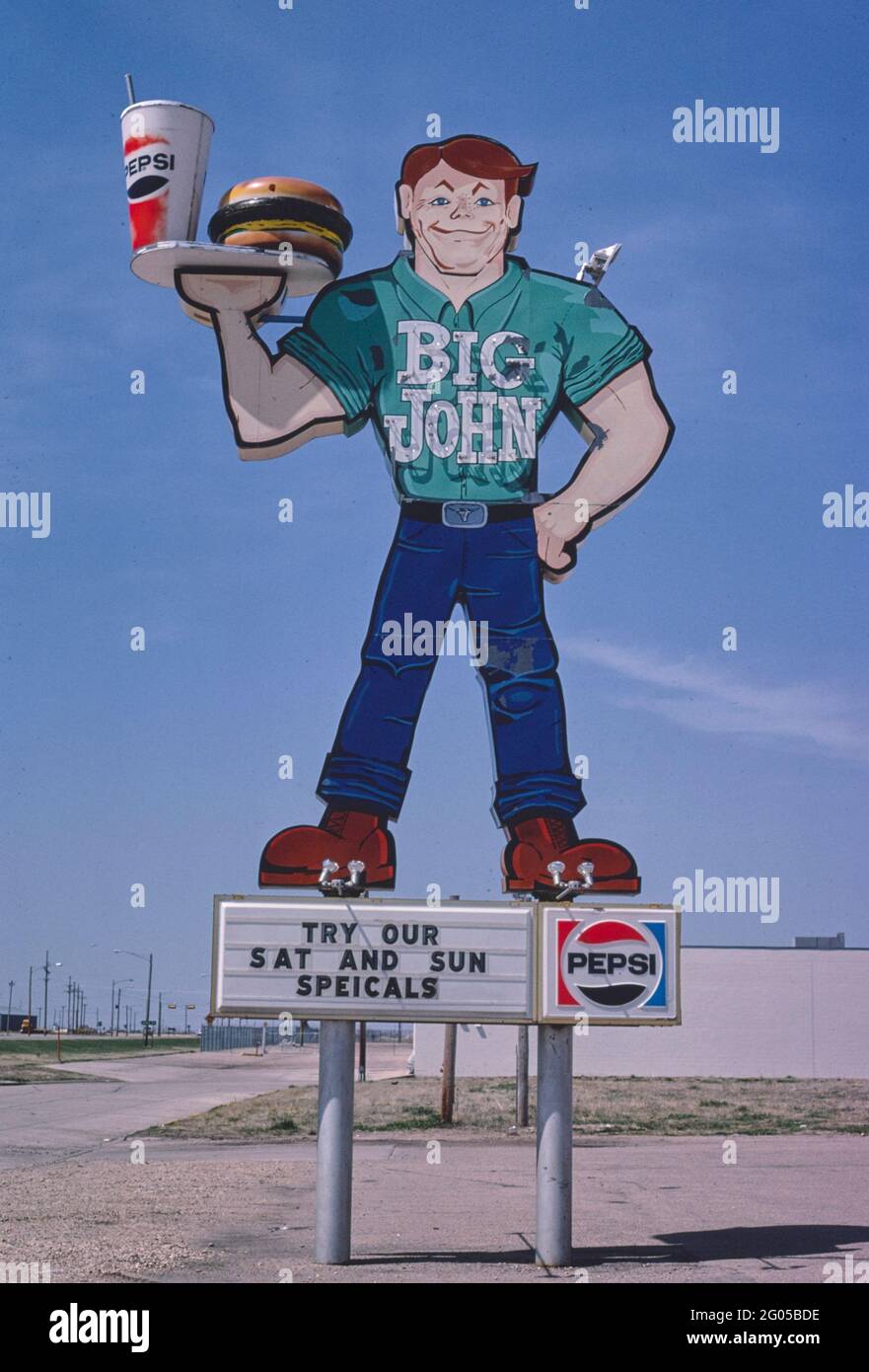 Big john sign hi-res stock photography and images - Alamy