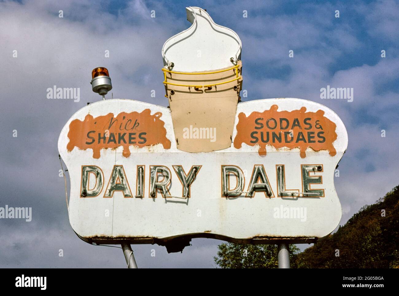 1980s America - Dairy Dale ice cream sign, Bedford, Pennsylvania 1984 ...