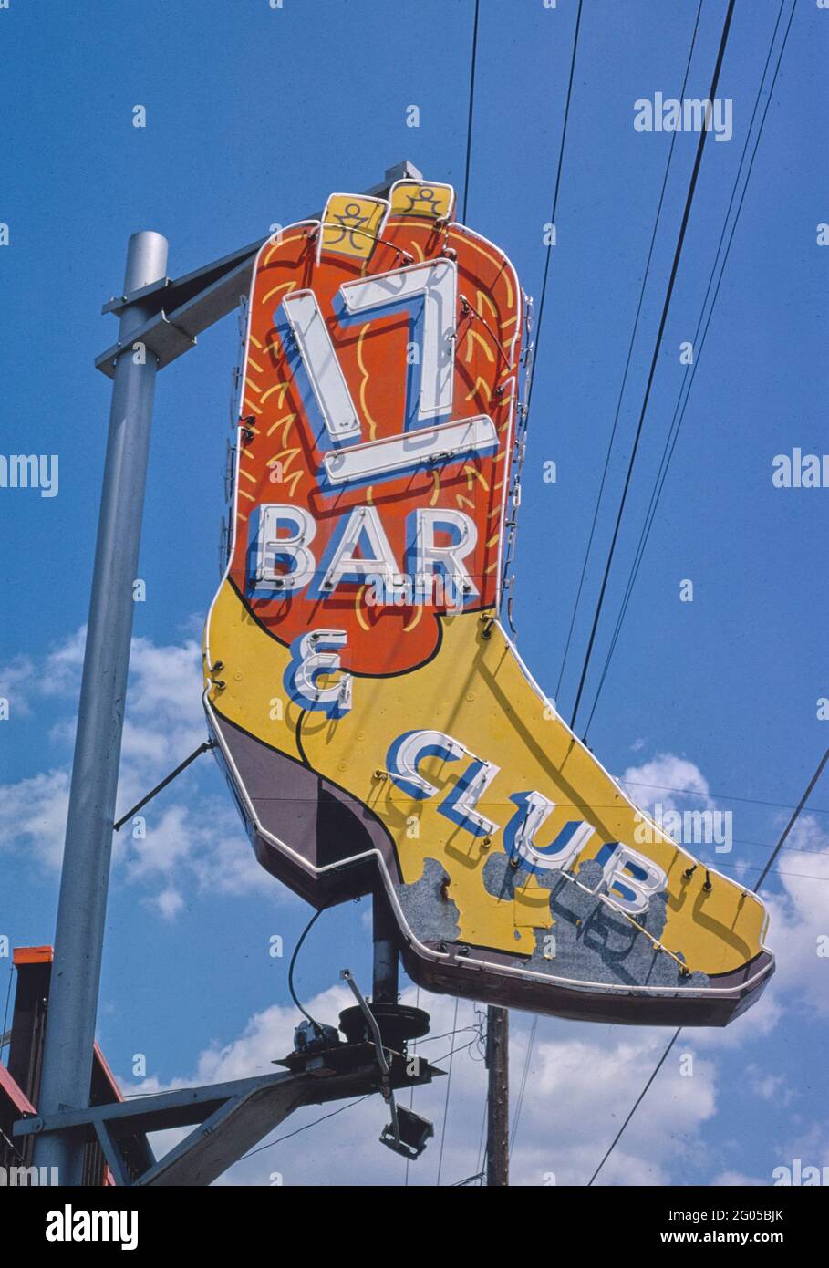1980s America - 17 Bar and Club sign, Billings, Montana 1980 Stock ...