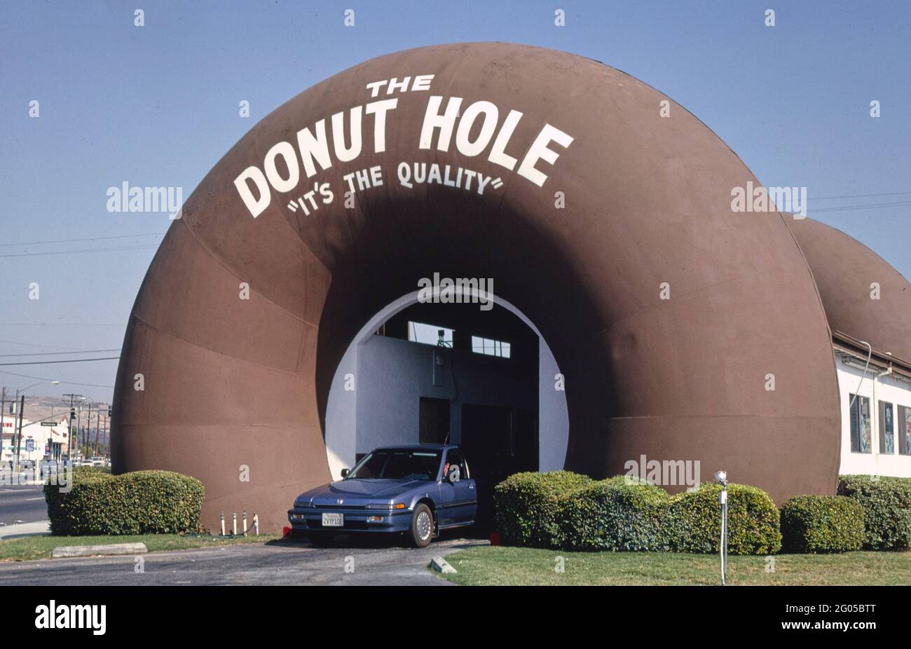 1990s America - The Donut Hole, La Puente, California 1991 Stock Photo ...