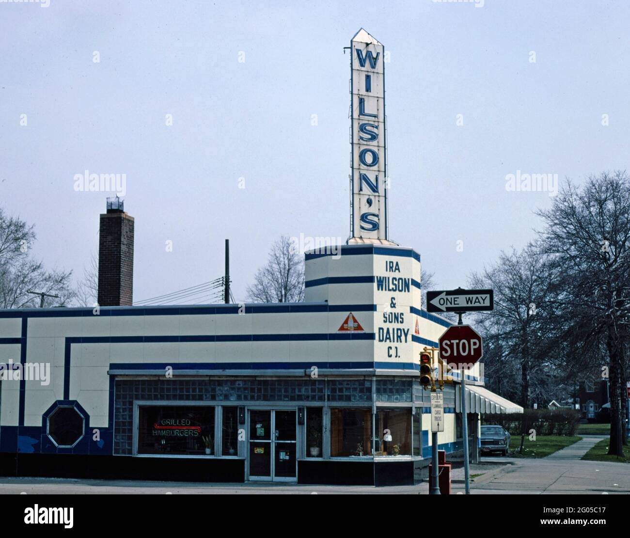 1970s America - Wilson's Dairy, Detroit, Michigan 1976 Stock Photo - Alamy