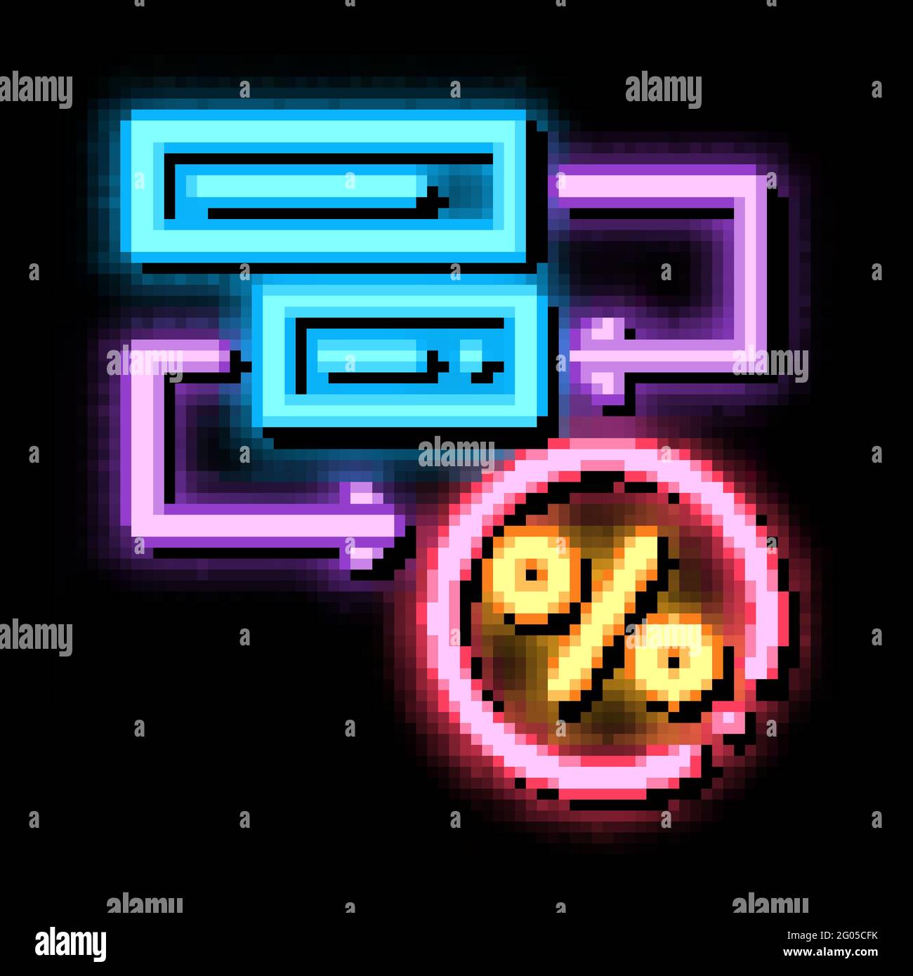 Bonus Scheme Concept neon glow icon illustration Stock Vector Image ...