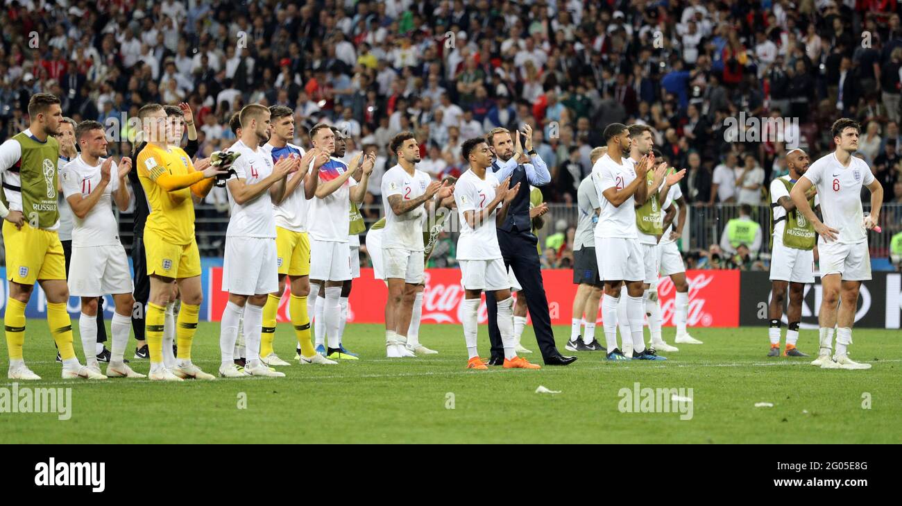 File photo dated 11-07-2018 of England manager Gareth Southgate and ...