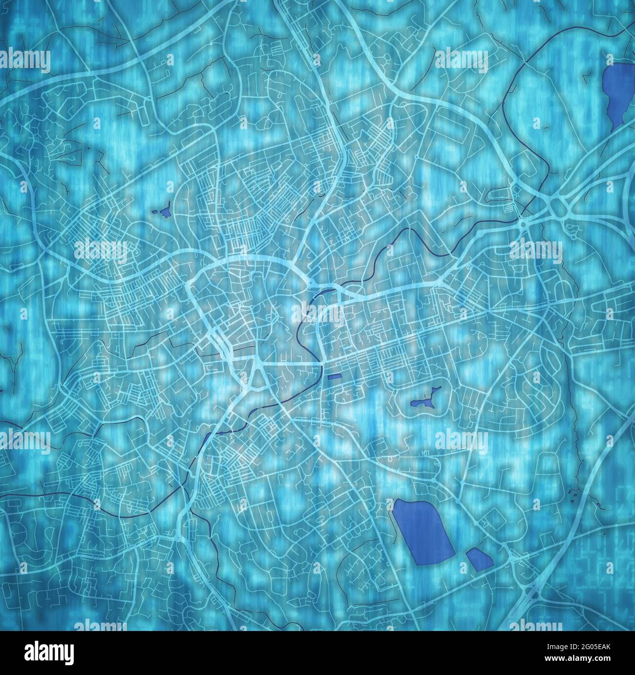 Map of blackburn hi-res stock photography and images - Alamy