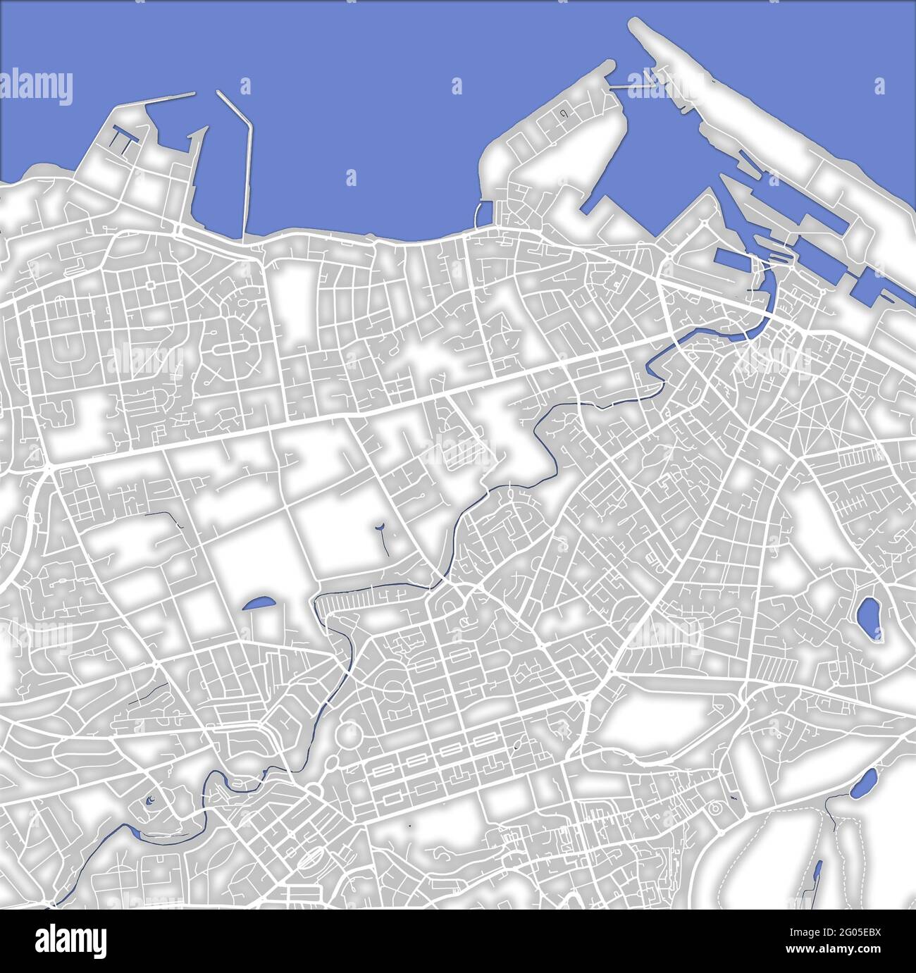 Edinburgh road map hi-res stock photography and images - Alamy
