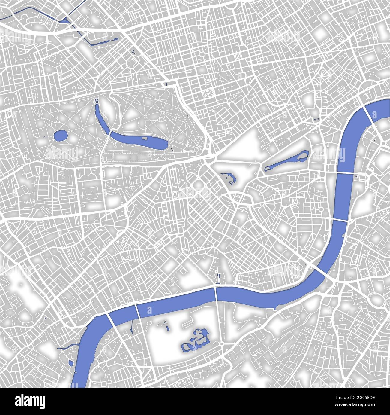 Vintage style map of london hi-res stock photography and images - Alamy
