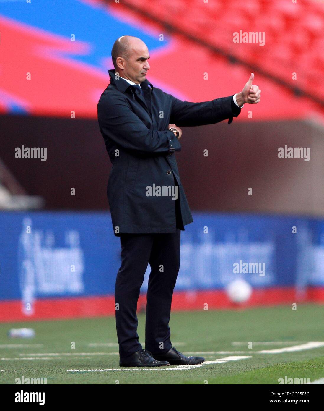 File photo dated 11-10-2020 of Belgium manager Roberto Martinez. Issue ...