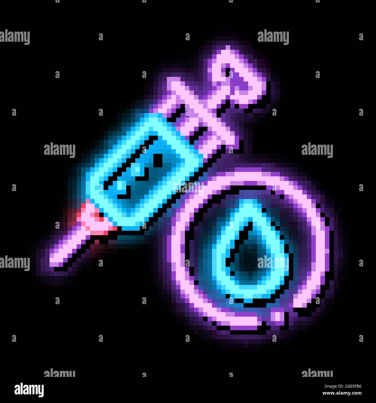 Skin Rejuvenation Injection neon glow icon illustration Stock Vector ...