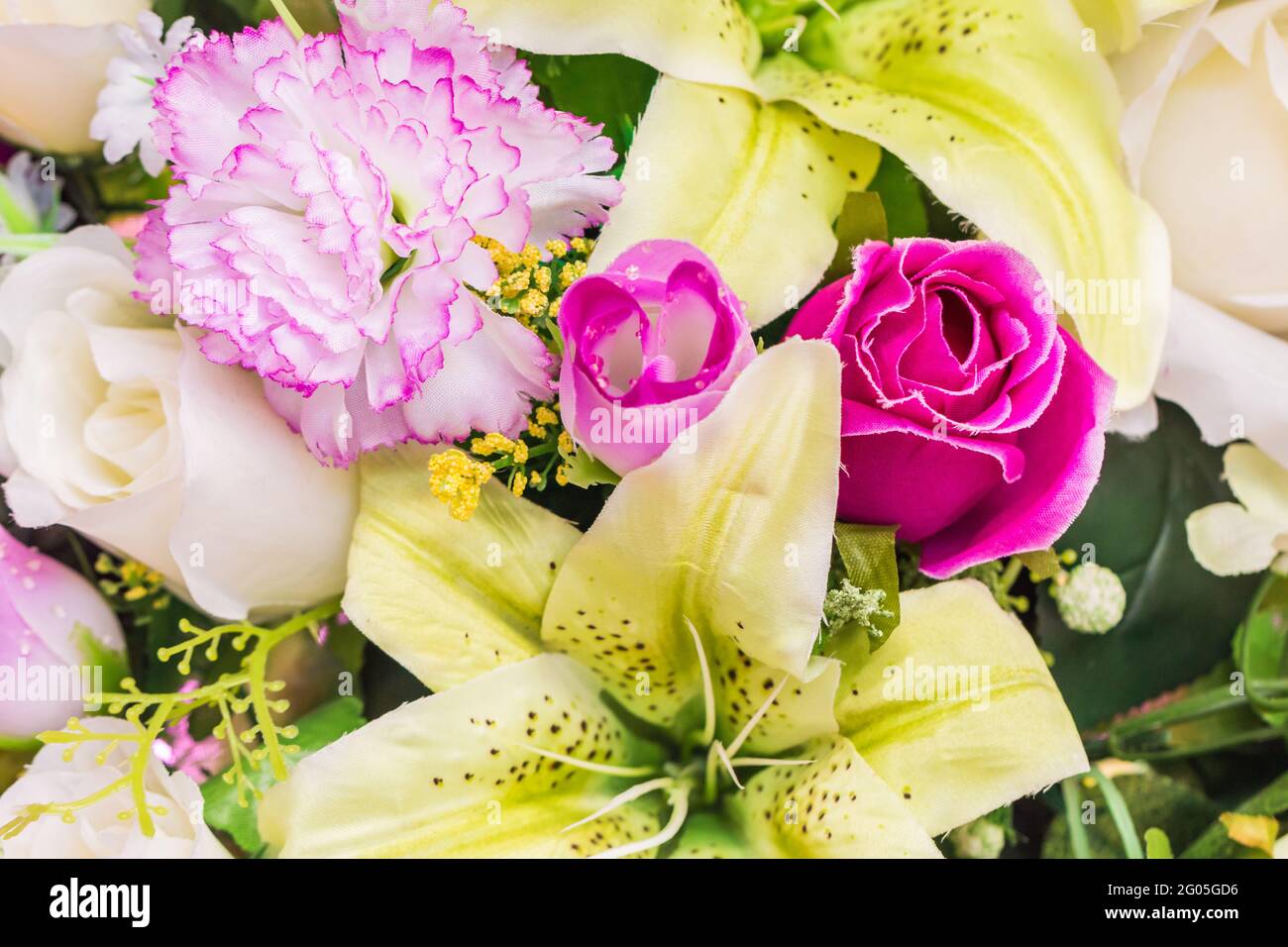 Colorful flower decoration on beautifully realistiแ theme Stock Photo ...