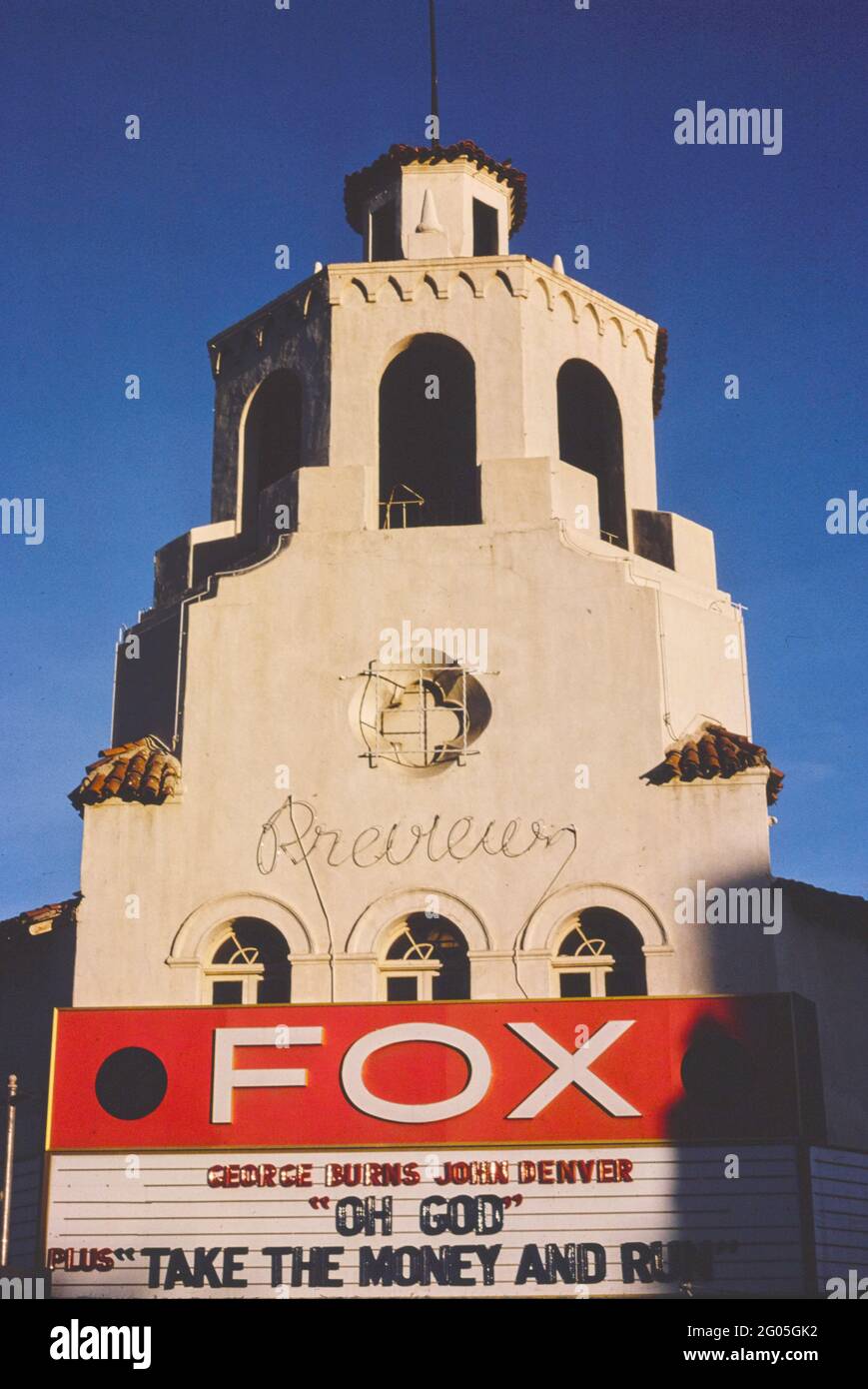 1970s America - Fox Theater, Riverside, California 1978 Stock Photo - Alamy