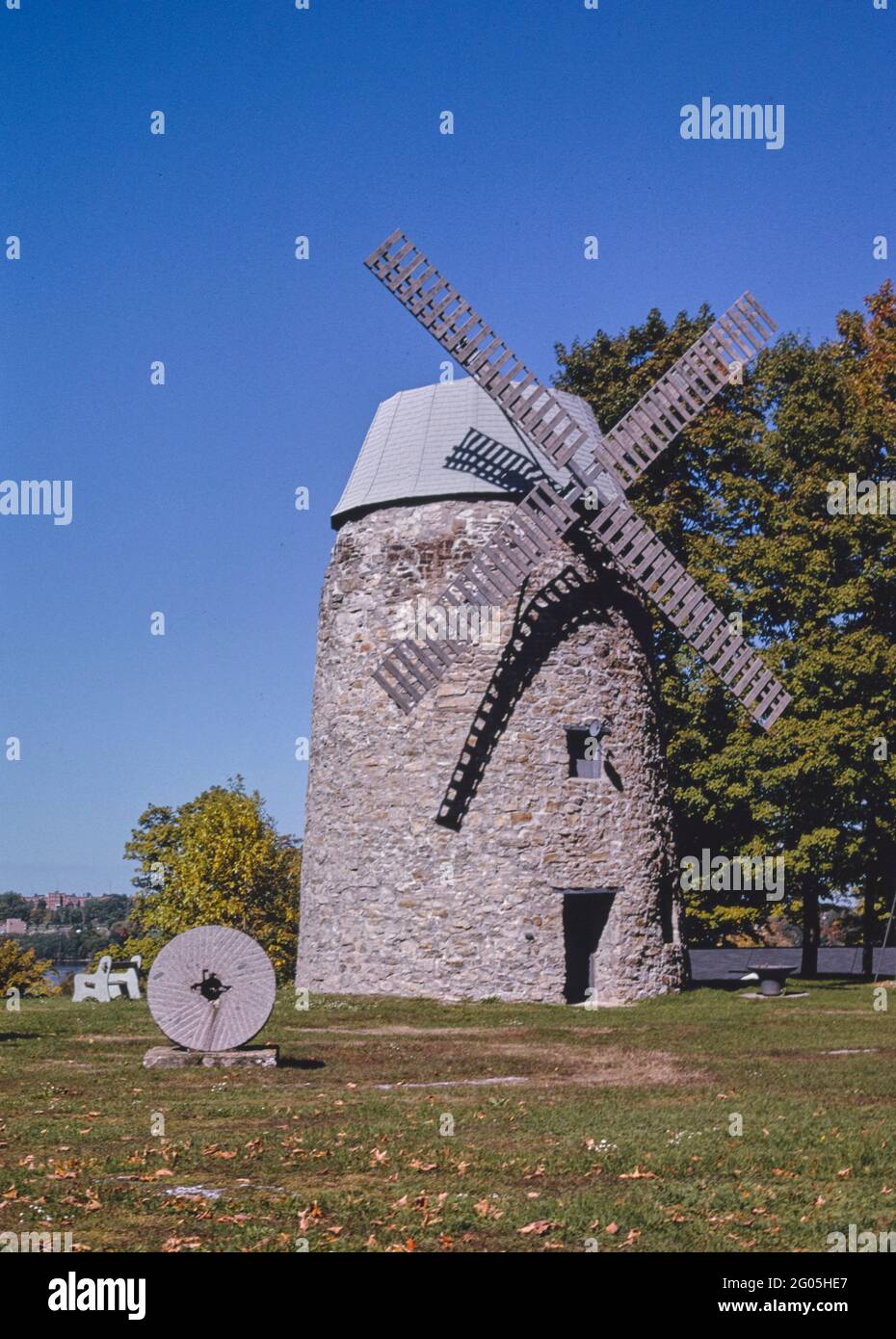 1990s United States - Stone Windmill (1825), Morris Street, Morristown ...