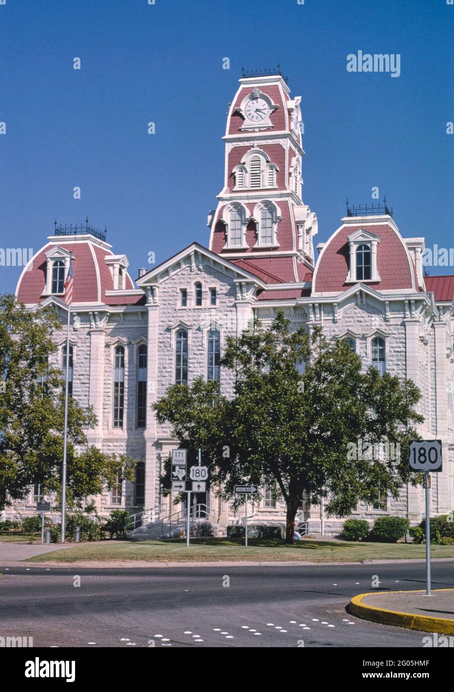 1990s United States - Parker County Courthouse, Weatherford, Texas 1993 ...
