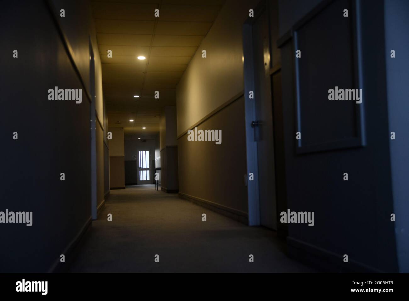 Dimly lit hallway hi-res stock photography and images - Alamy