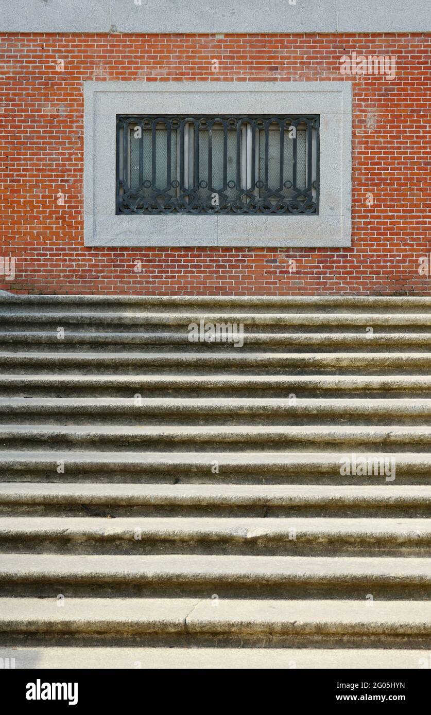 Window and stair of a building Stock Photo - Alamy