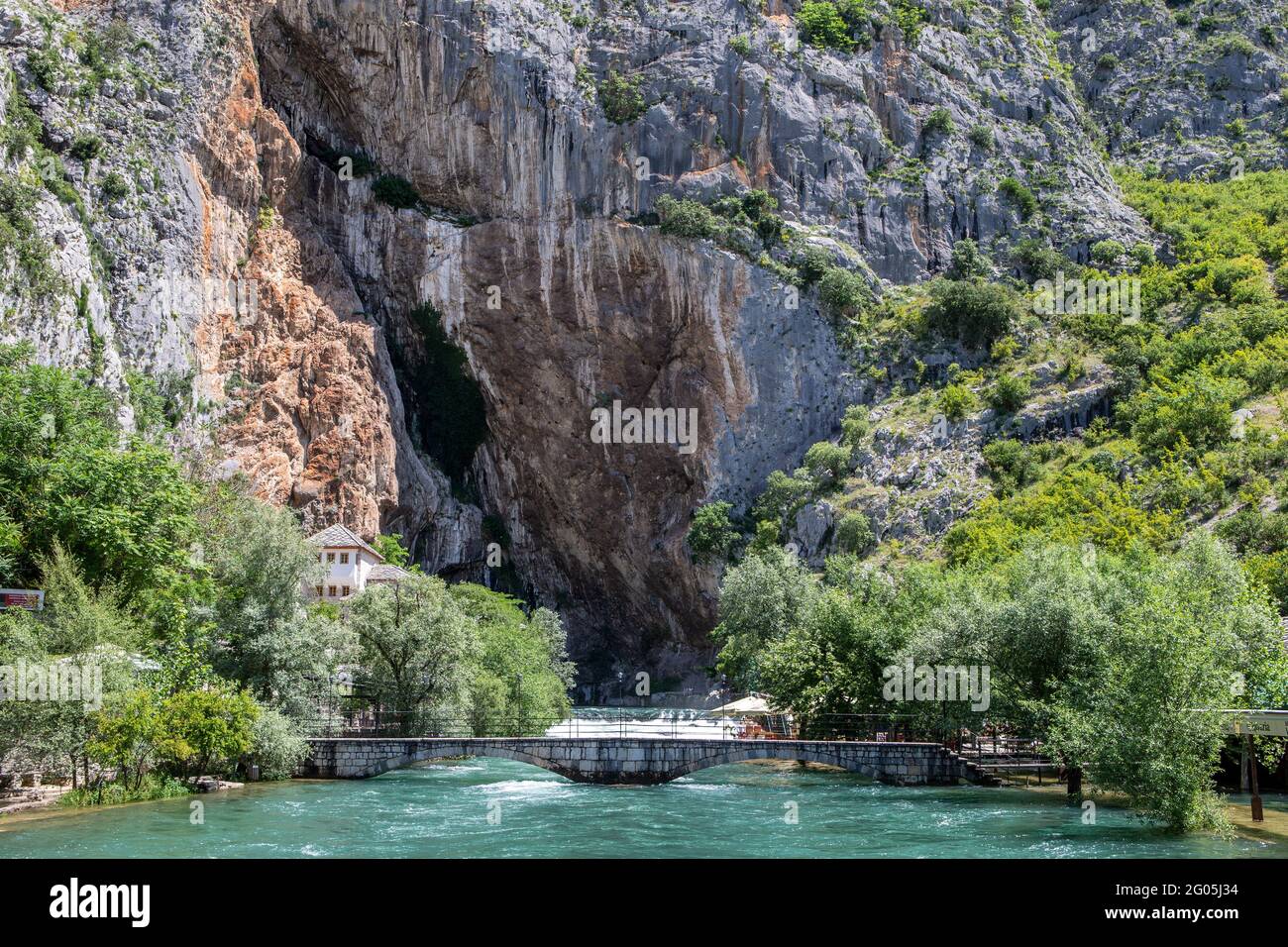 Blagaj Tekija or Tekke a Dervish monastery, Ottoman style, Blagaj ...