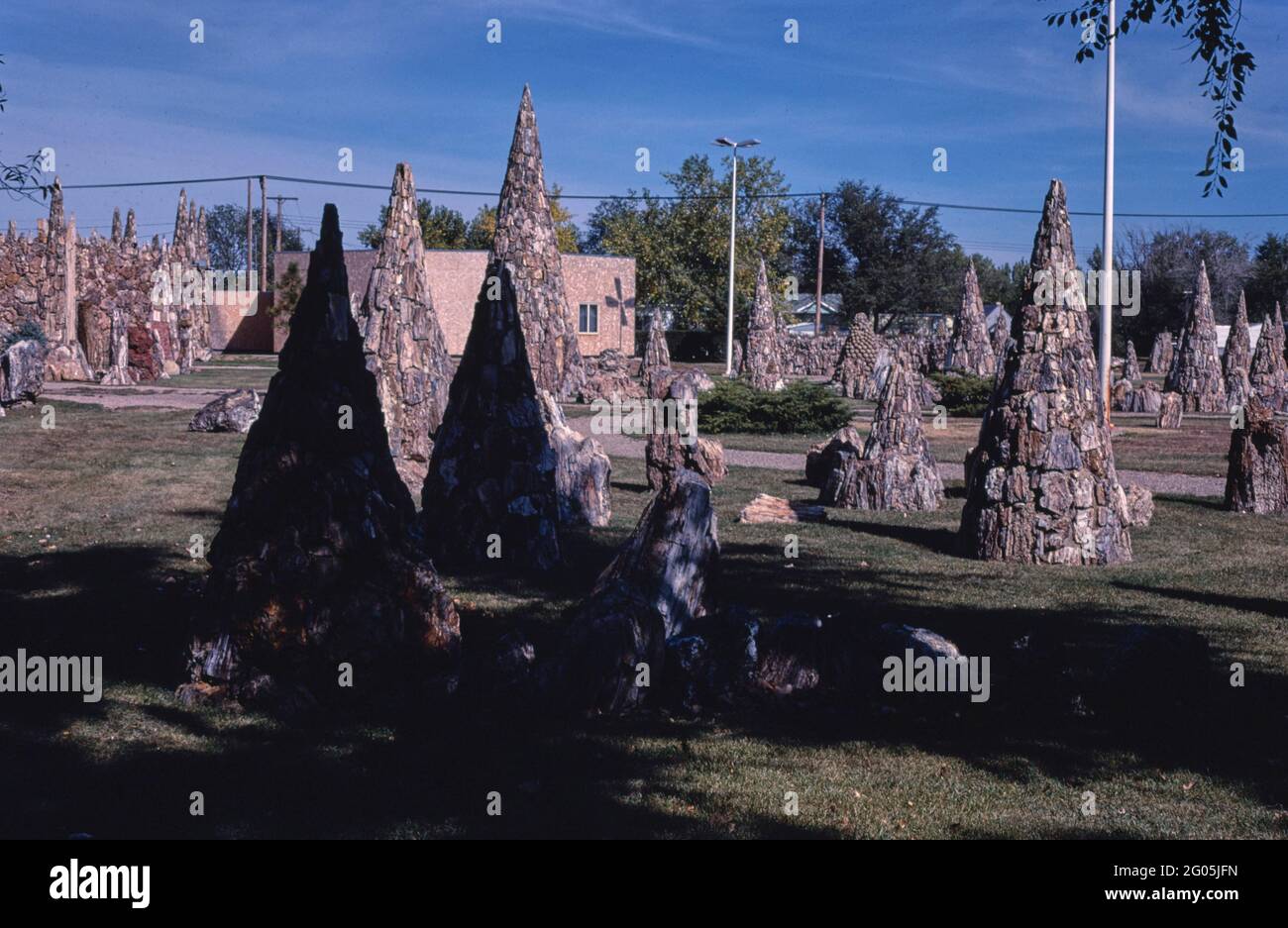 1980s America - Petrified Rock Park, Lemmon, South Dakota 1987 Stock ...
