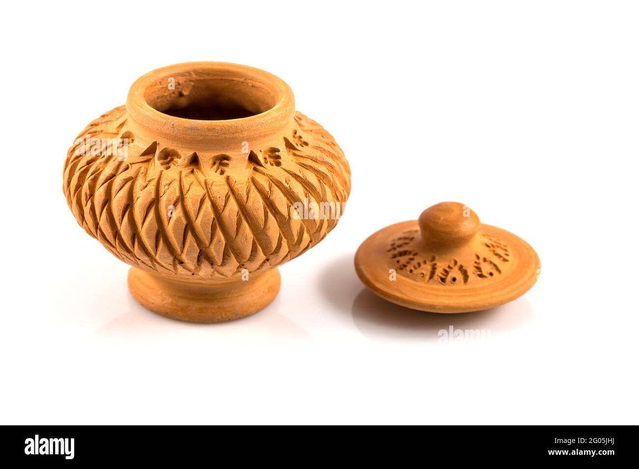 Vintage Clay Pot with hand made texture Stock Photo - Alamy