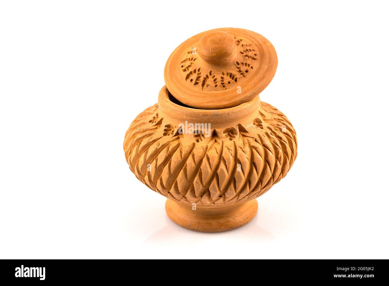 Vintage Clay Pot with hand made texture Stock Photo - Alamy