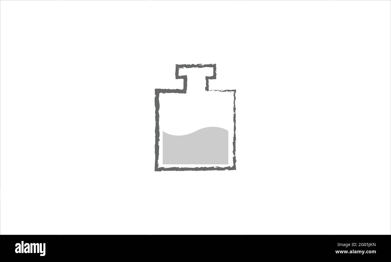 Perfume bottle icon Logo in minimal design vector template illustration ...