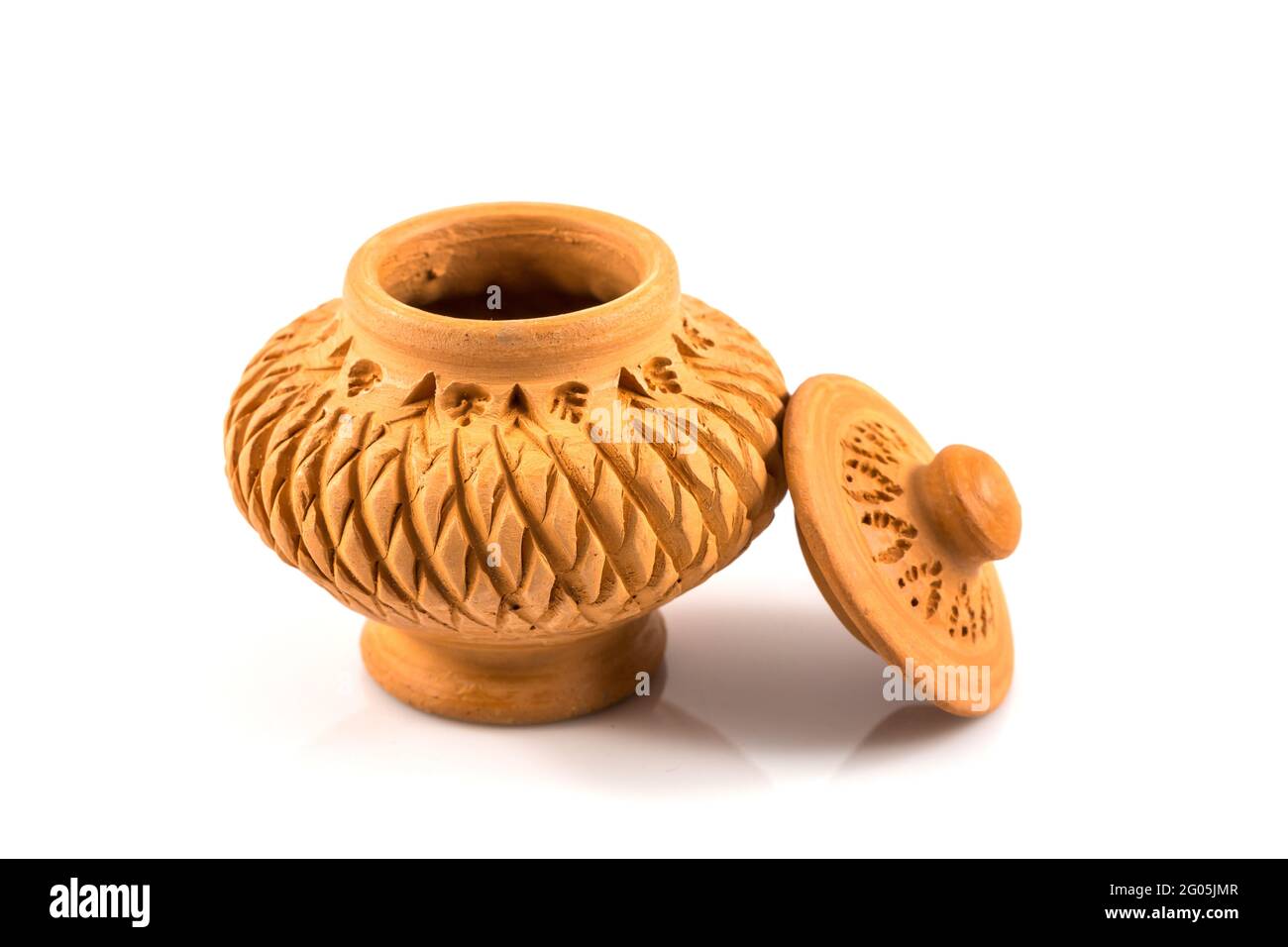 Vintage Clay Pot with hand made texture Stock Photo - Alamy