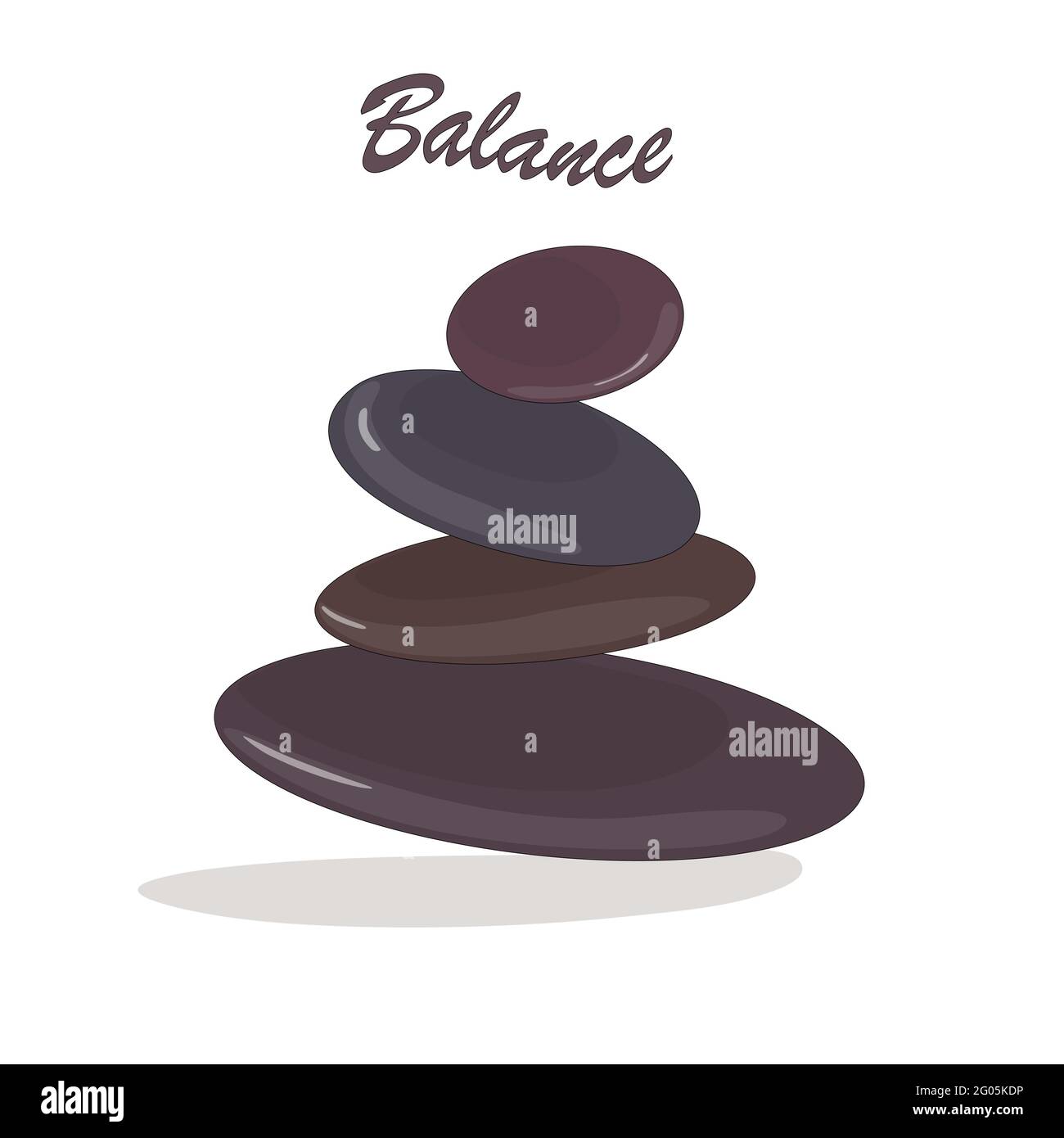 Wellbeing pebbles Stock Vector Images - Alamy
