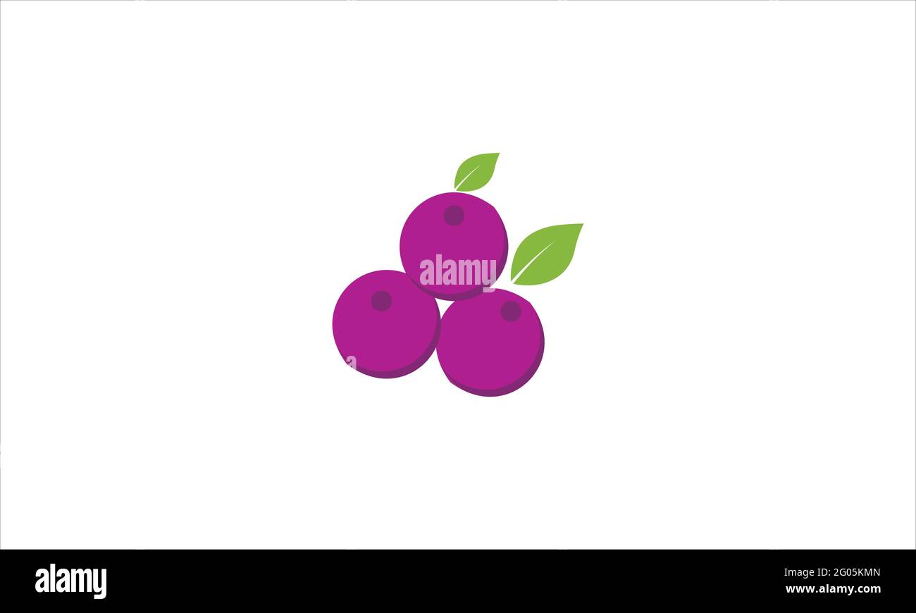 Fresh Grape logo or Simple Grape Fruit icon design vector template ...