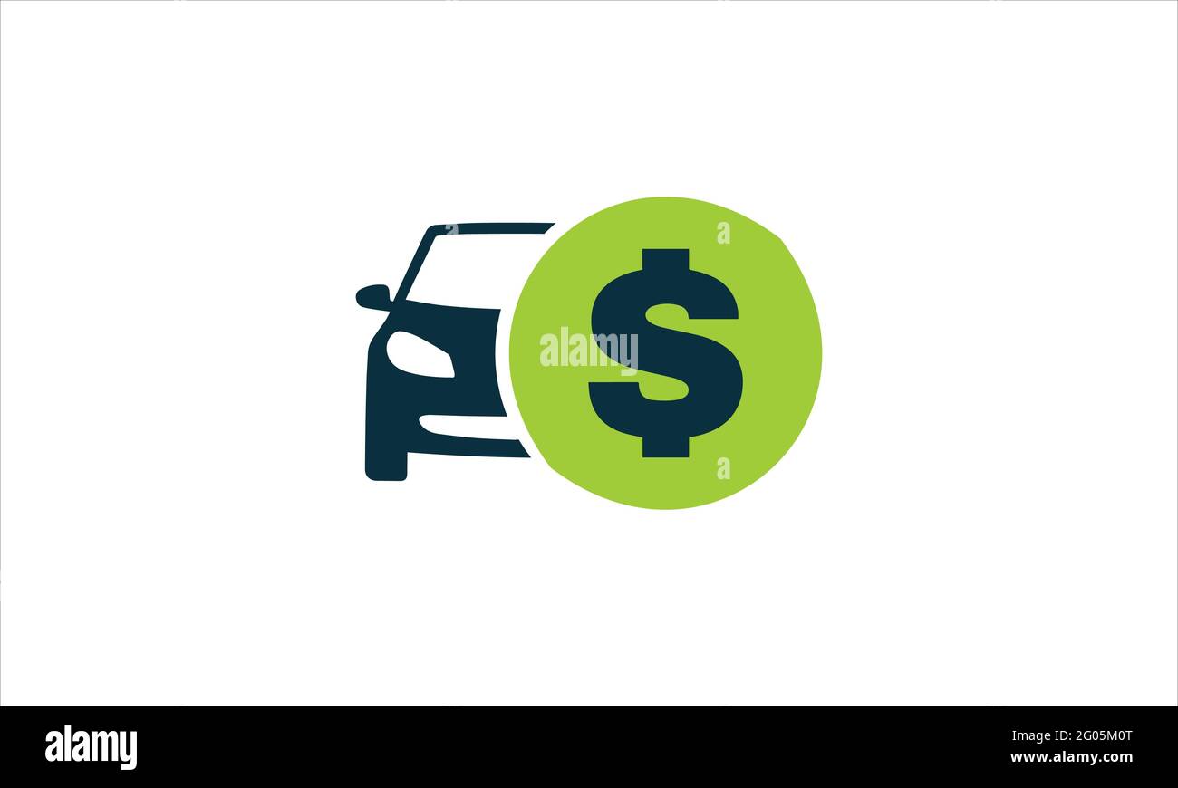 Car With Money dollar symbol icon Logo symbol design illustration Stock ...